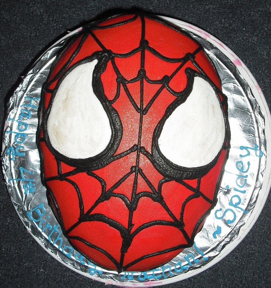 Spiderman Face - CakeCentral.com