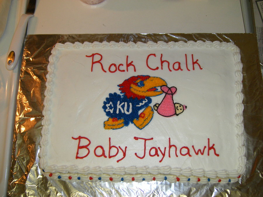 Rock Chalk Baby Jayhawk - CakeCentral.com