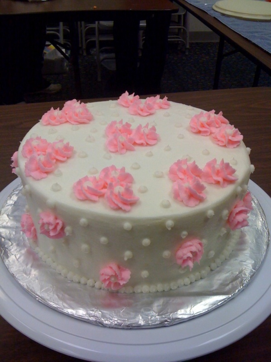 Drop Flowers Cake - CakeCentral.com
