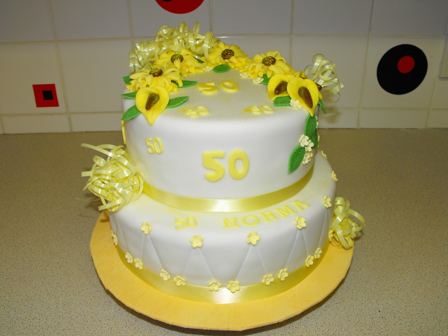 50Th Lemon Cake - CakeCentral.com