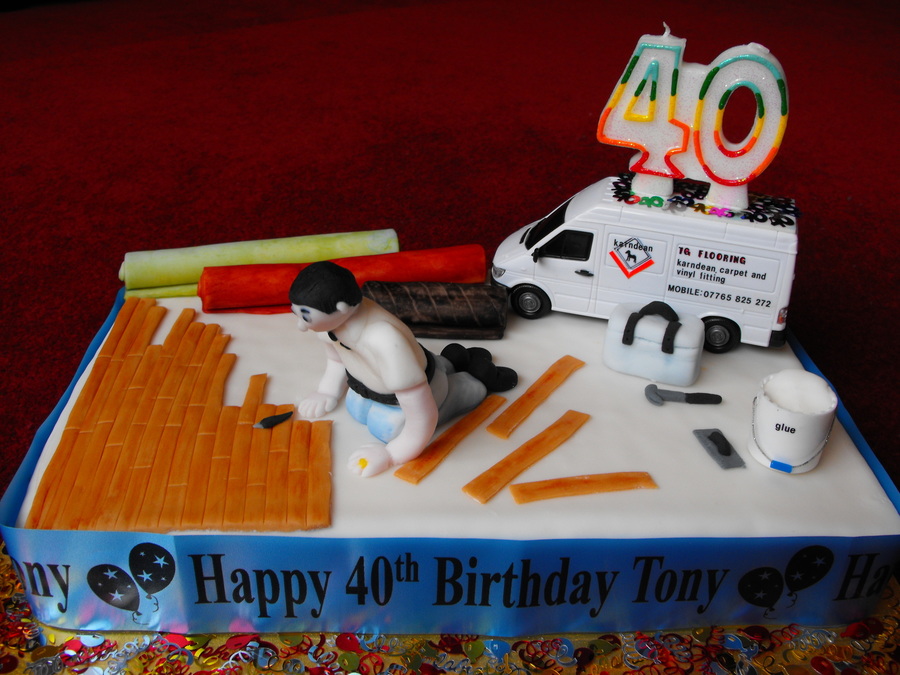 Carpet Fitter Cake - CakeCentral.com