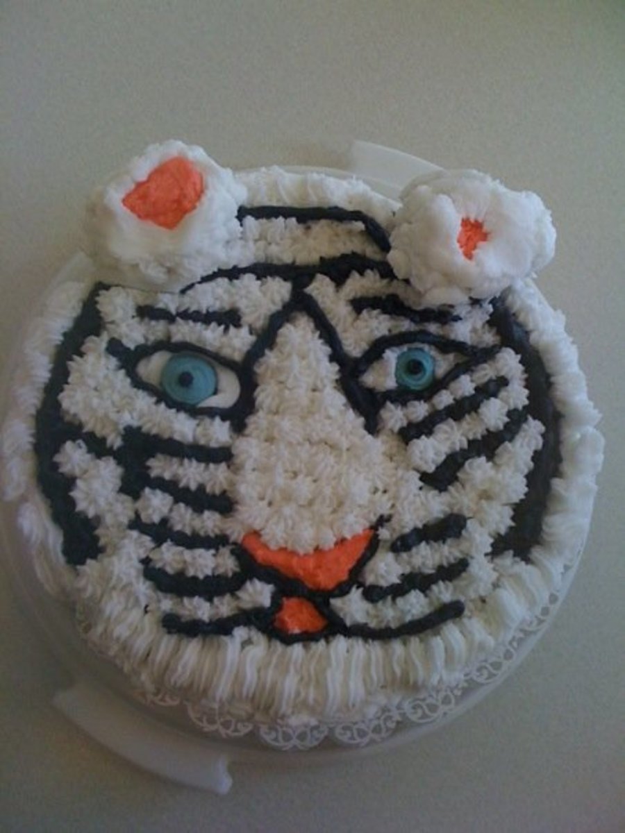 White Tiger Cake - CakeCentral.com
