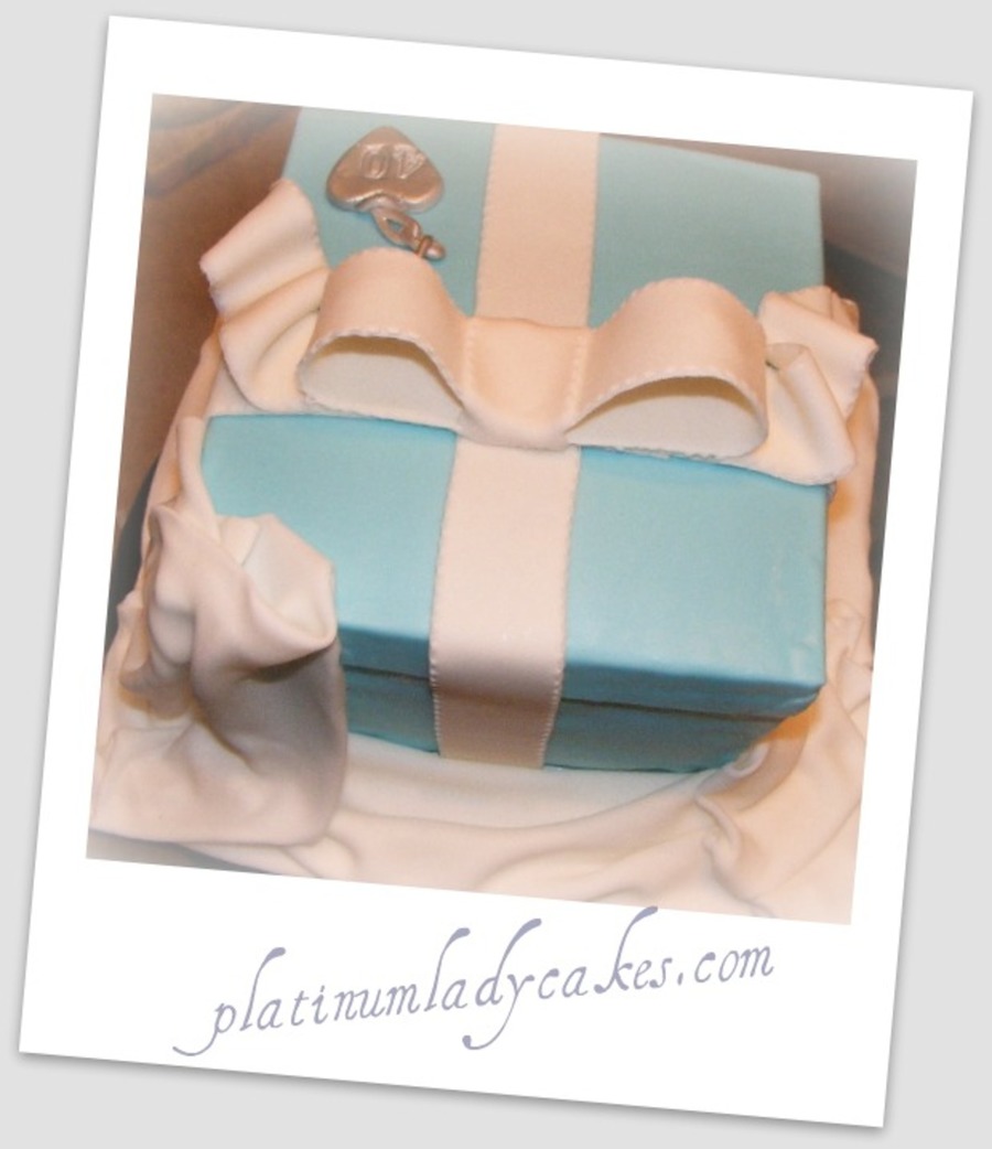 Tiffany Blue Box Cake - CakeCentral.com