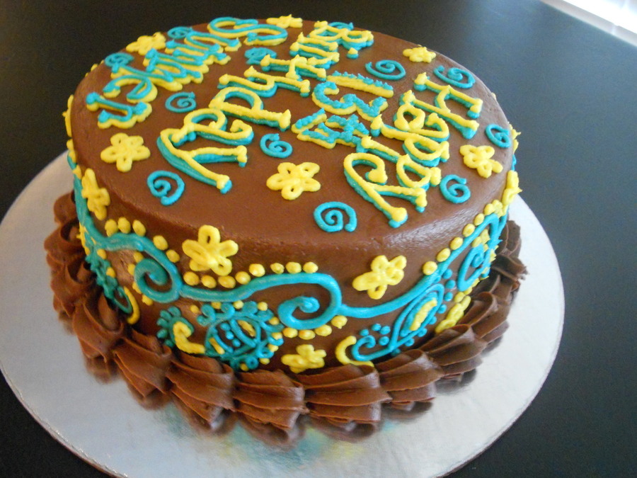 Paisley Birthday - CakeCentral.com