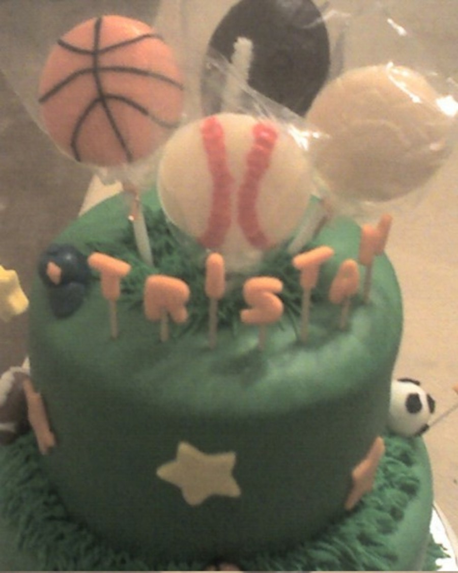 Sports Birthday Cake - CakeCentral.com