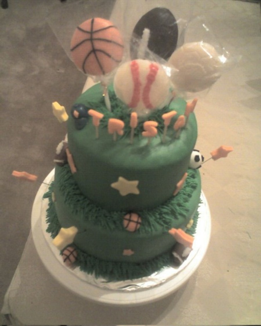 Sports Birthday Cake - CakeCentral.com