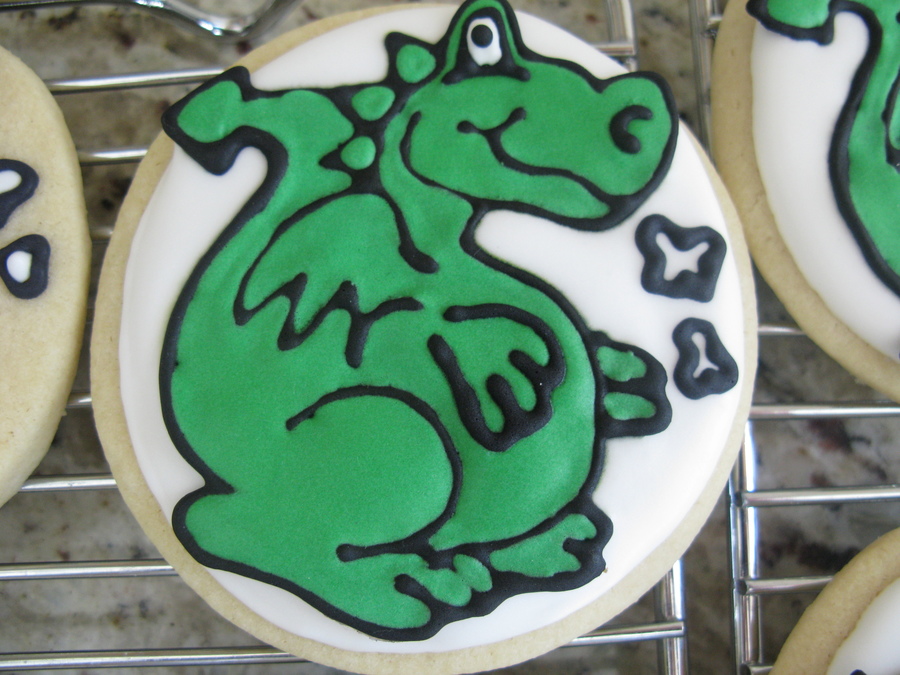 Dragon Cookies, Royal Icing Transfers - CakeCentral.com