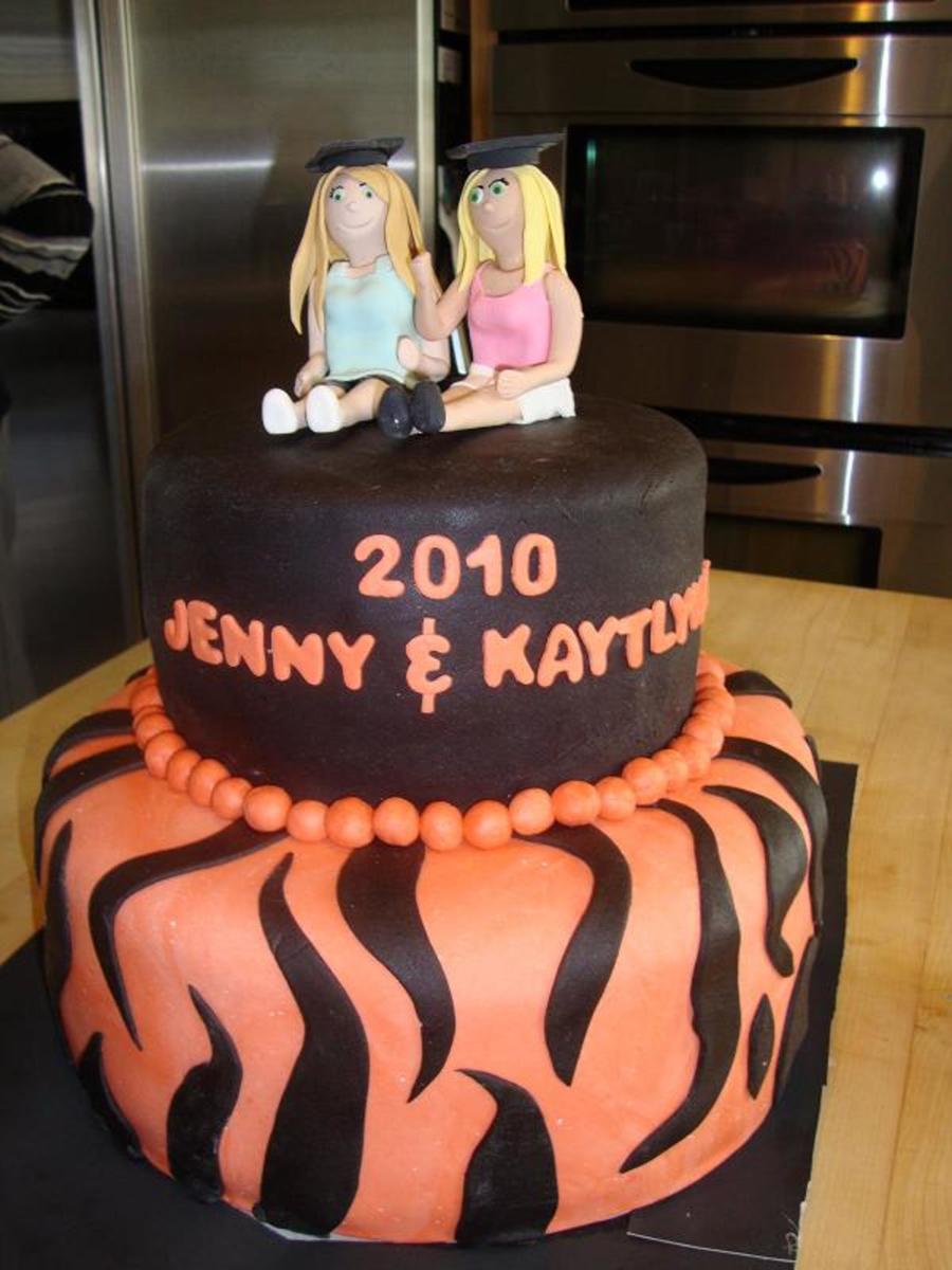High School Graduation Cake (Go Tigers!) - CakeCentral.com