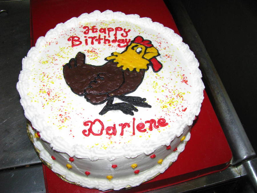 Chicken Birthday Cake - CakeCentral.com