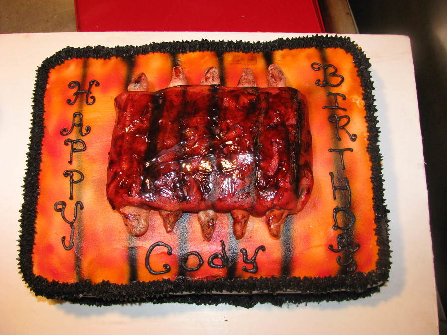 Rack Of Ribs Cake - CakeCentral.com