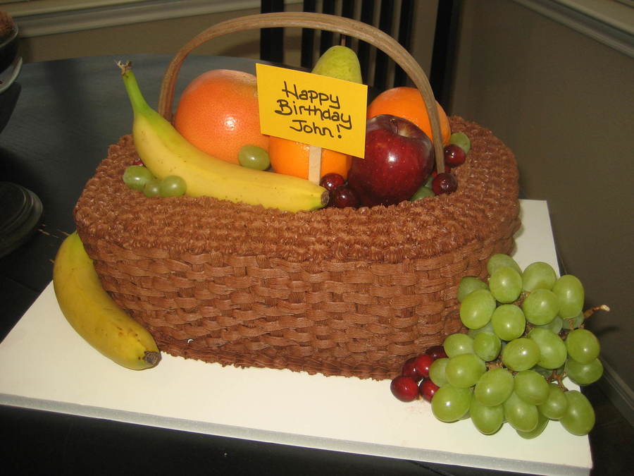 Fruit Basket Cake - CakeCentral.com