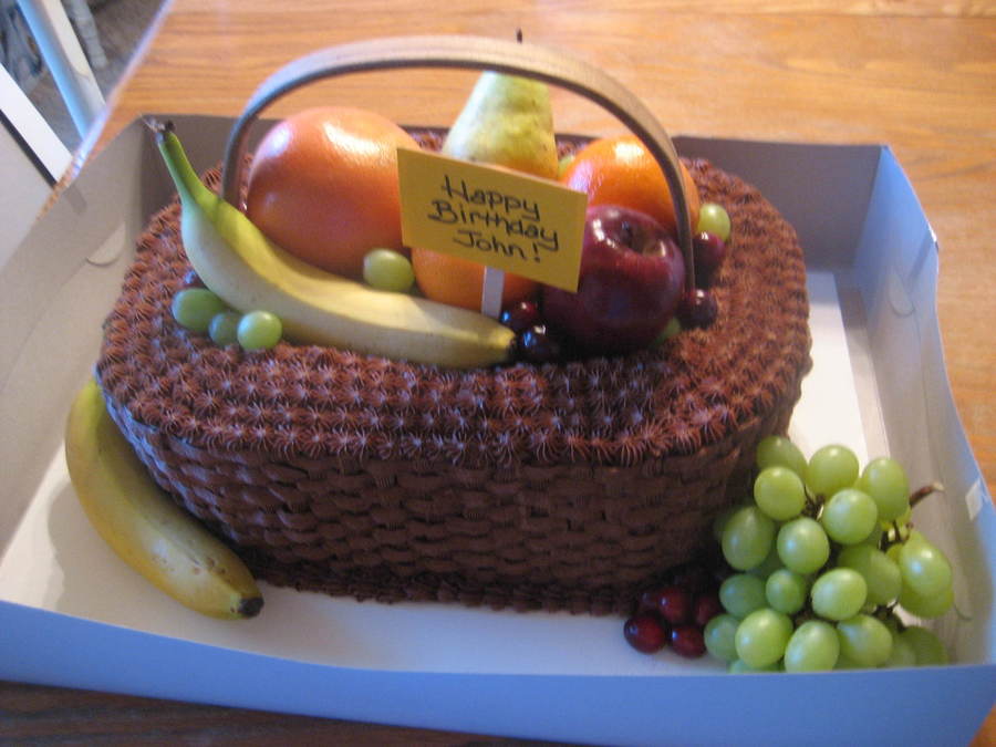 Fruit Basket Cake - CakeCentral.com