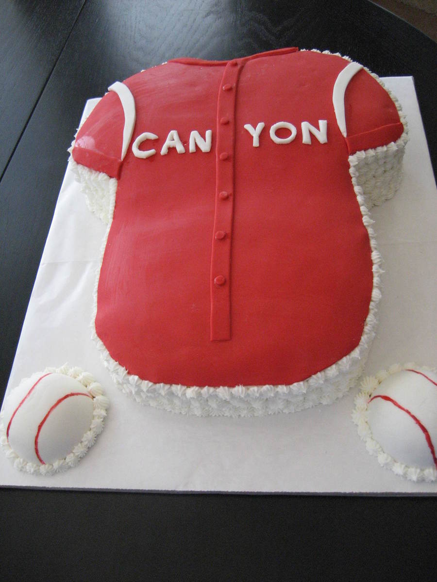 Baseball Jersey Birthday Cake - CakeCentral.com