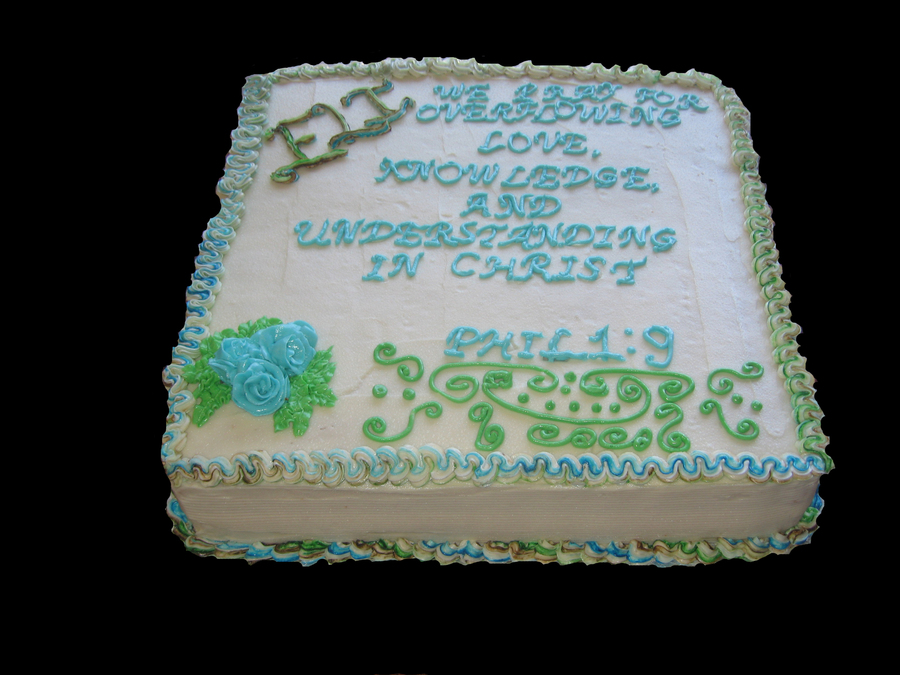 Baby Dedication Cake - CakeCentral.com
