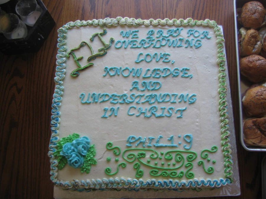 Baby Dedication Cake - CakeCentral.com