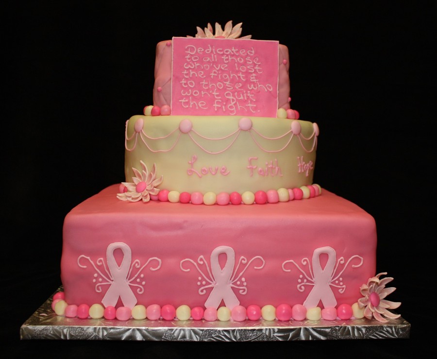 Breast Cancer Awareness Cake - CakeCentral.com