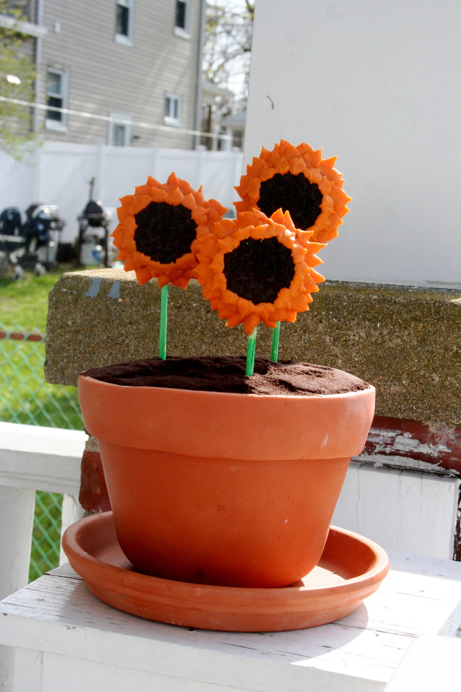 Flower Pot Cake - CakeCentral.com