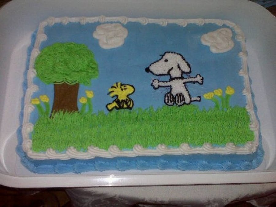 Snoopy & Woodstock - CakeCentral.com