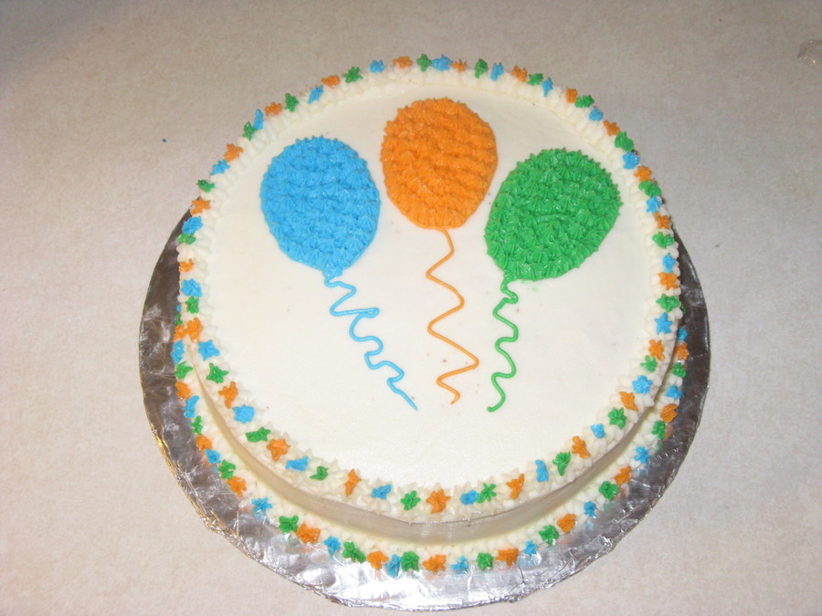 Balloon Birthday Cake - CakeCentral.com