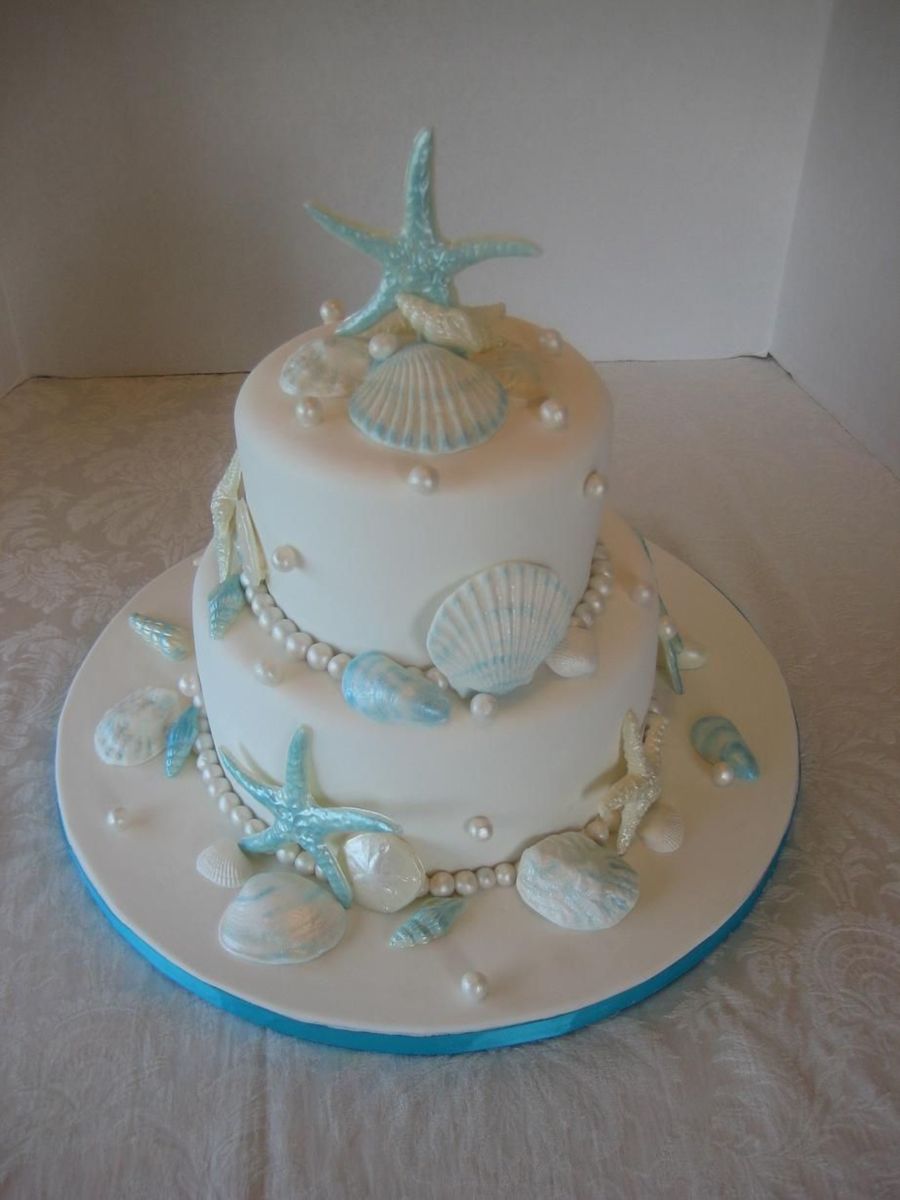Turquoise Shells - CakeCentral.com