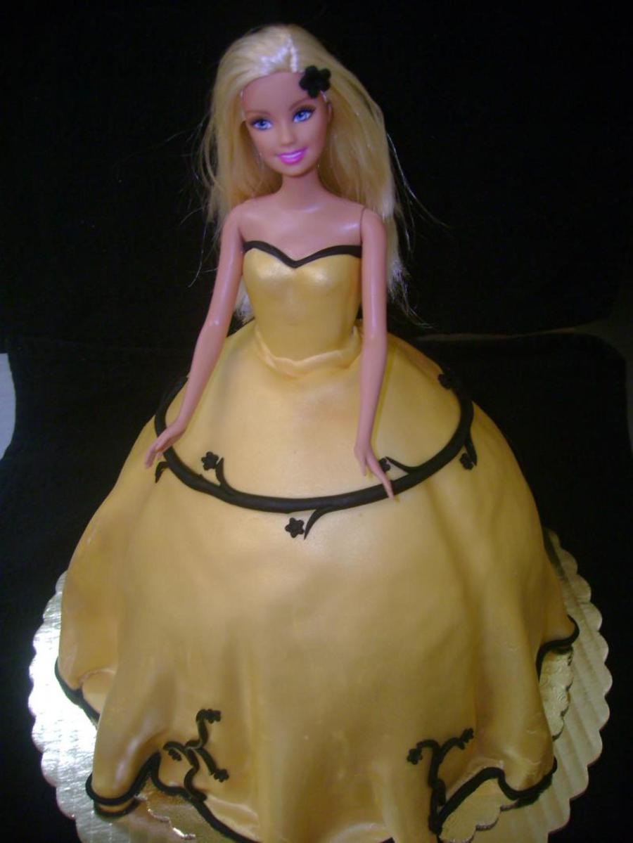 Gold Barbie - CakeCentral.com
