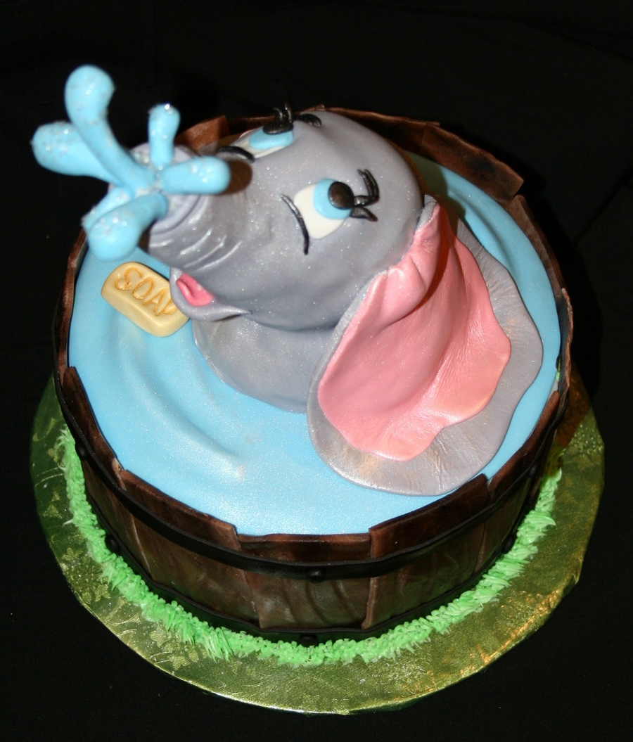 Dumbo's First Bath - CakeCentral.com