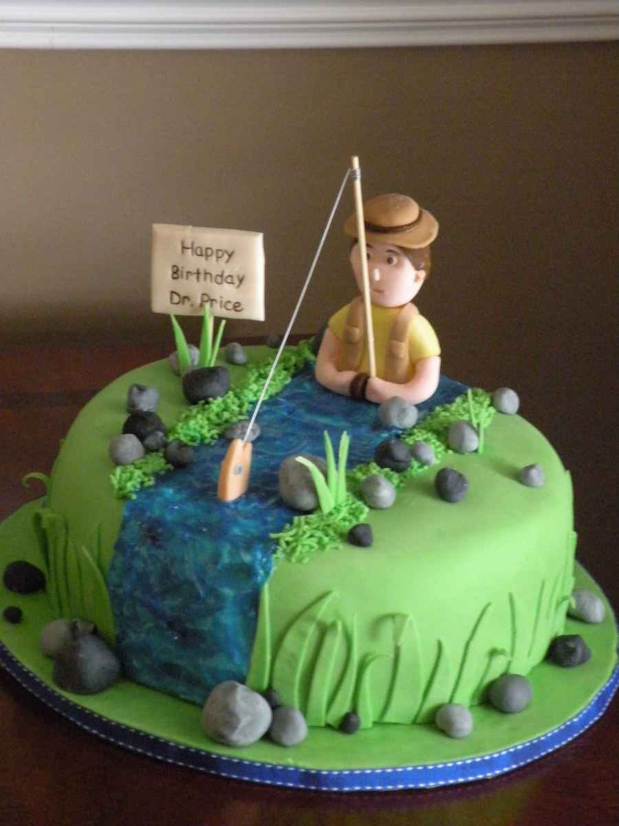 Fly Fishing Cake - CakeCentral.com