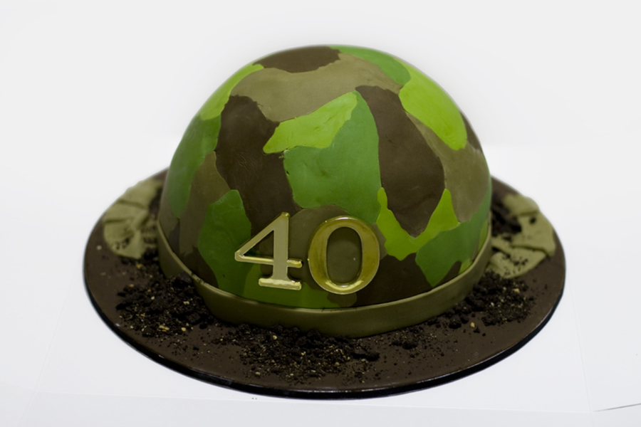 Army Helmet Cake - CakeCentral.com