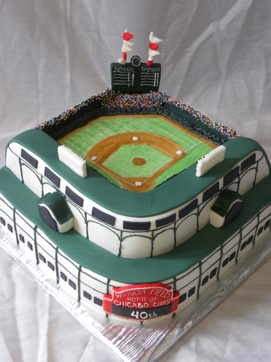 Wrigley Field Cake - CakeCentral.com