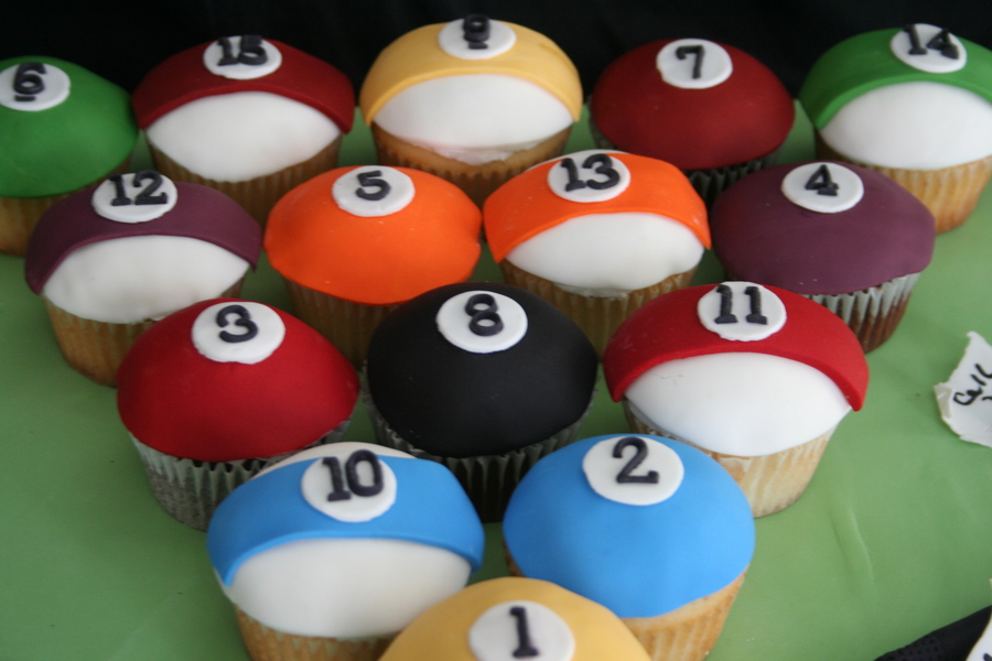 Billiards Cupcakes - CakeCentral.com