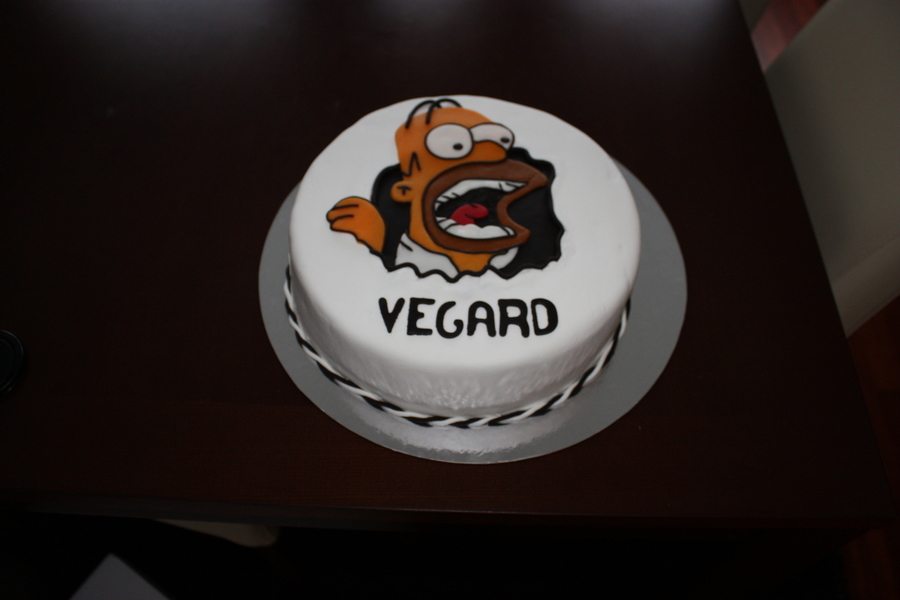 Homer Simpson Cake - CakeCentral.com