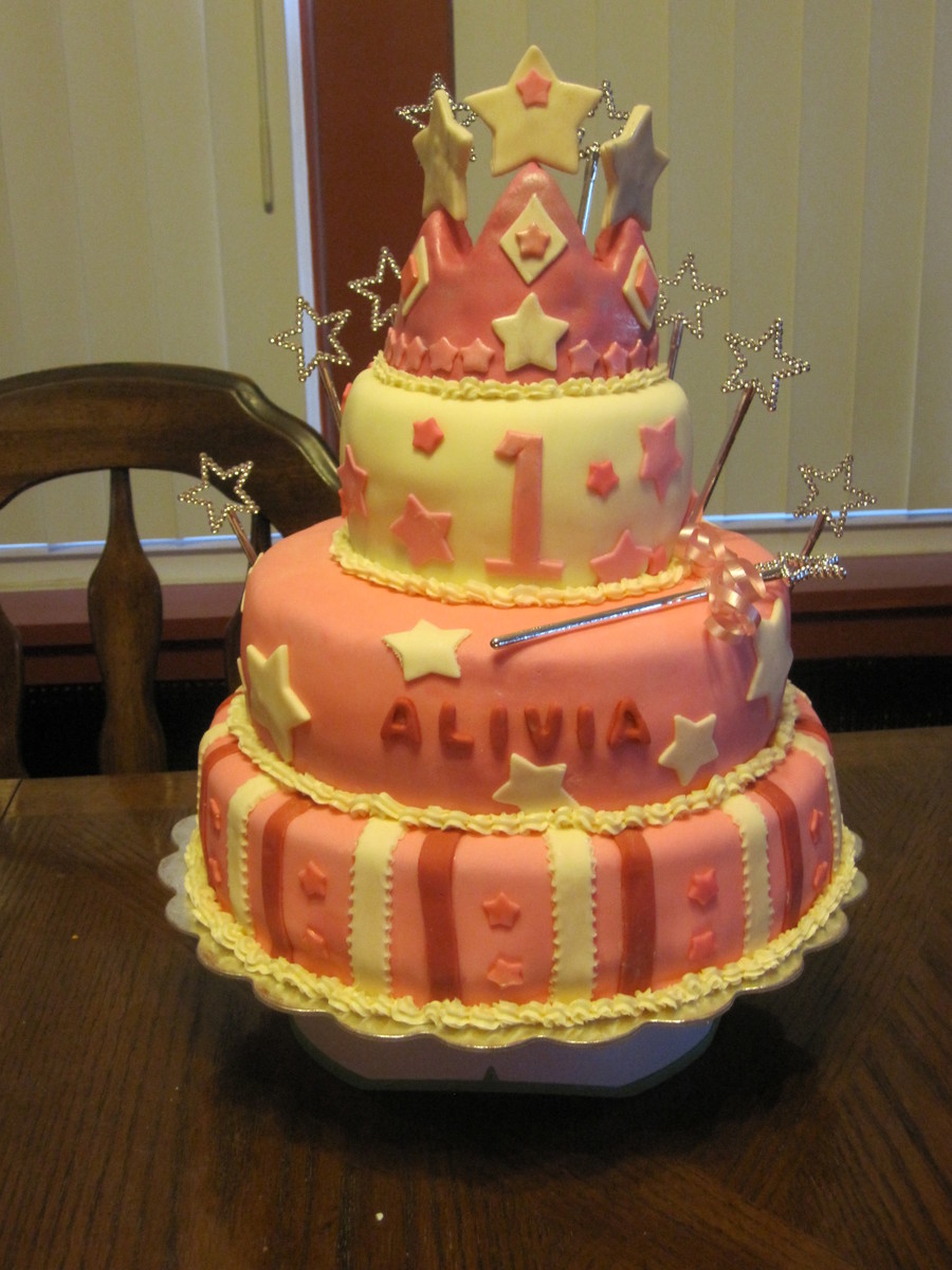 Princess First Birthday Cake - CakeCentral.com