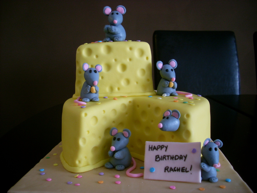 Mouse And Cheese Cake - CakeCentral.com