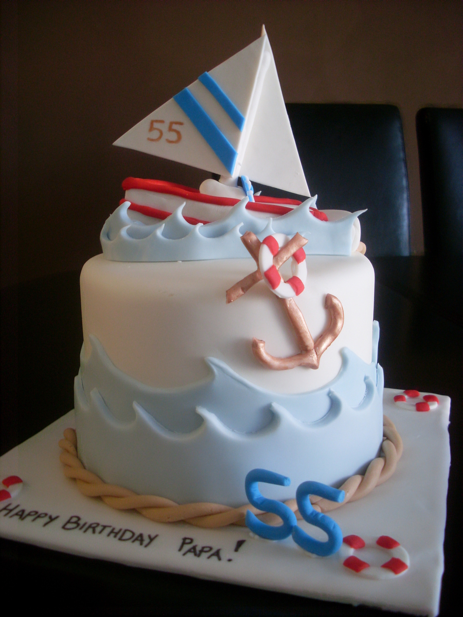 Sailing Themed Cake - CakeCentral.com