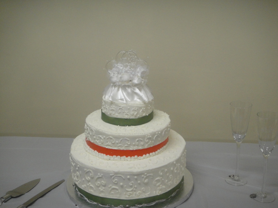 Small Wedding Cake - CakeCentral.com