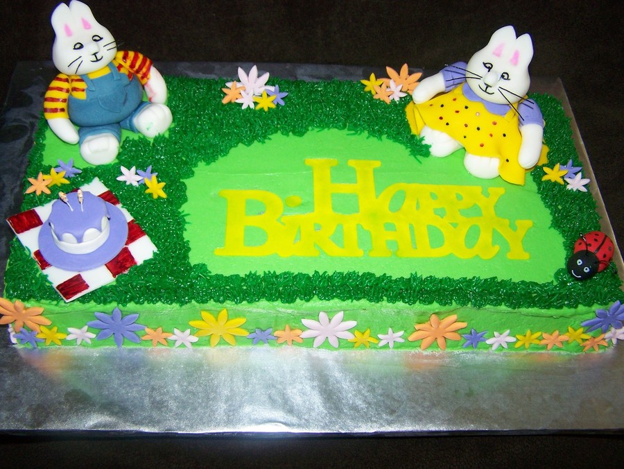Max And Ruby Birthday Cake - CakeCentral.com