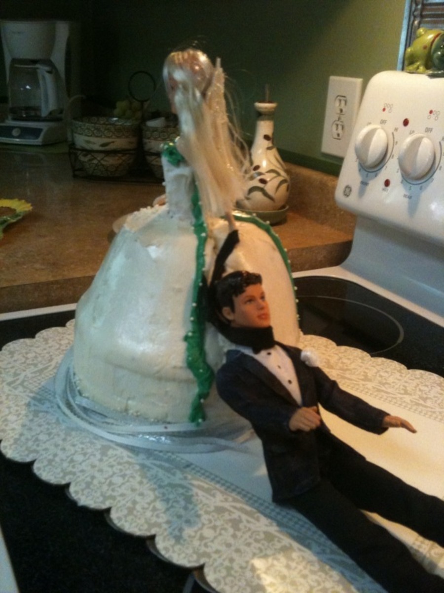 Bride Dragging Groom To The Alter!! - CakeCentral.com