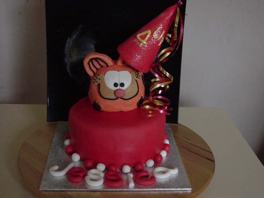 Garfield Birthday Cake - CakeCentral.com