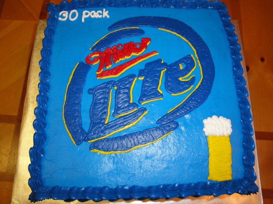 Miller Lite Cake - CakeCentral.com