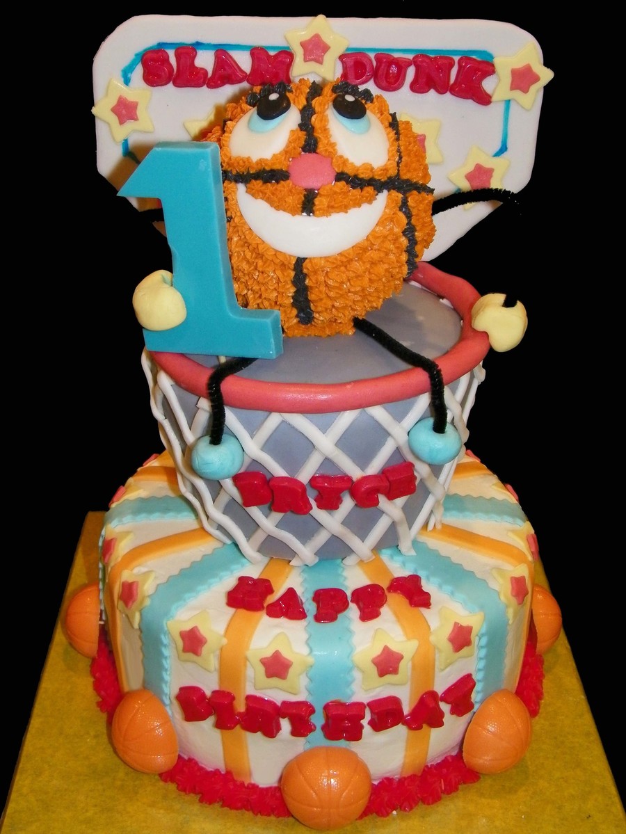 Slam Dunk 1St Birthday! - CakeCentral.com