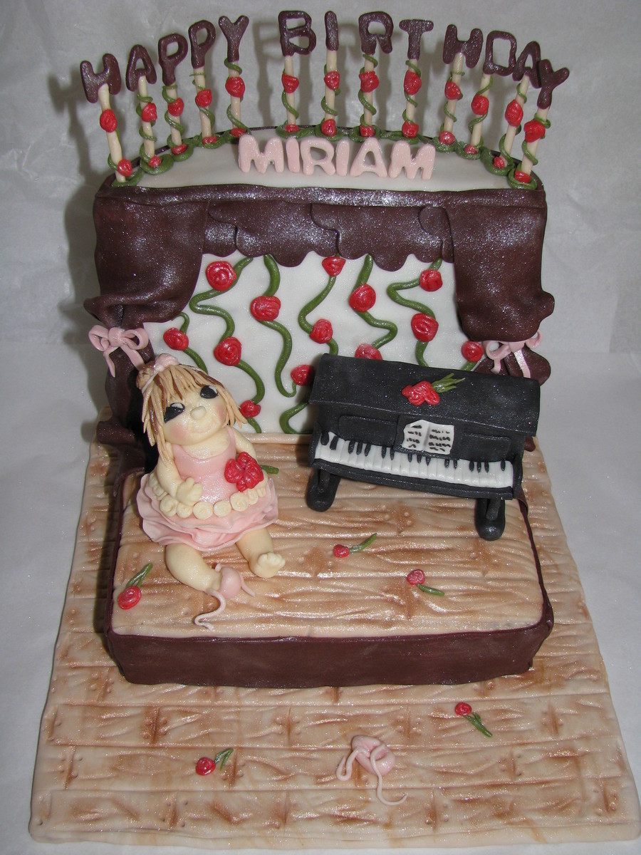 Balerina On A Stage Cake - CakeCentral.com
