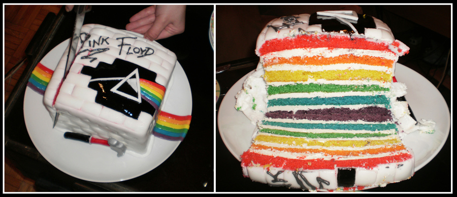 Pink Floyd Rainbow Cake - CakeCentral.com