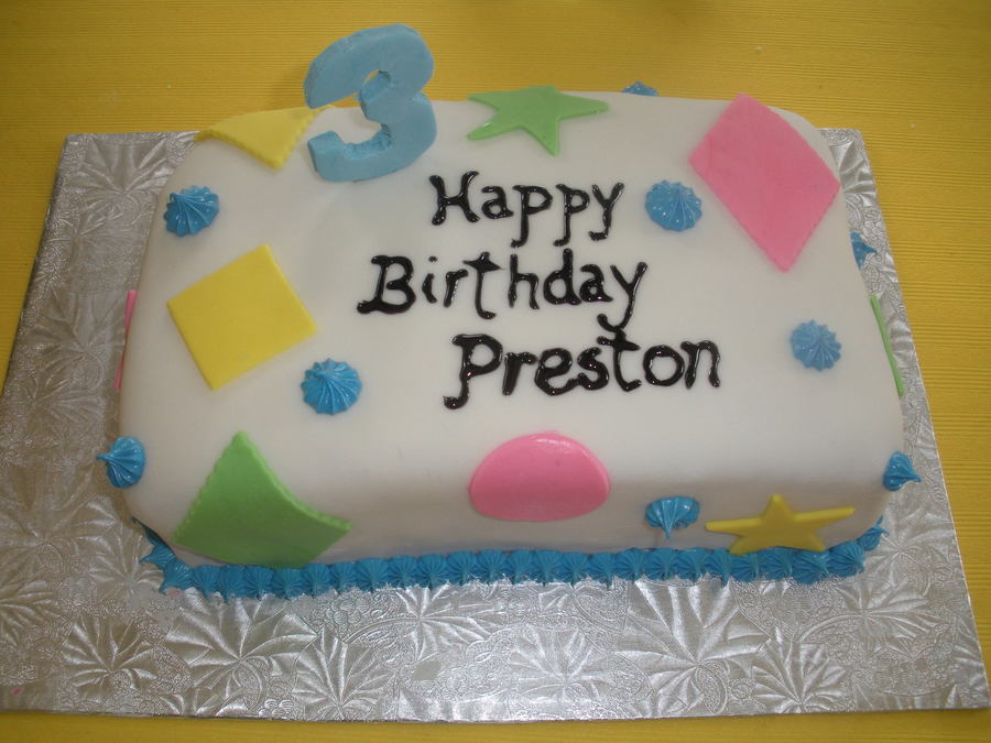 3Rd Birthday Cake - CakeCentral.com