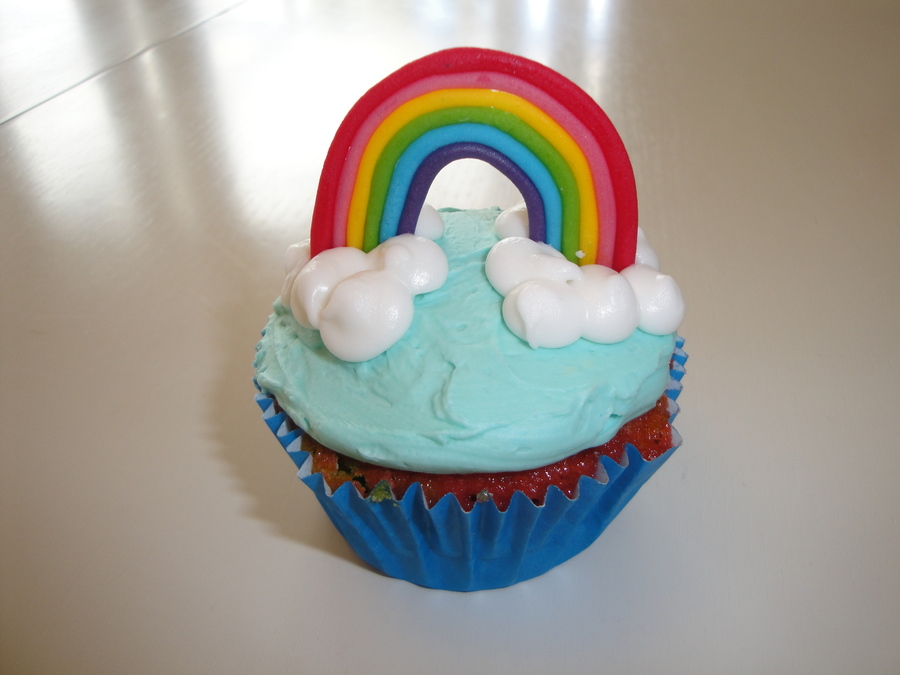 Rainbow Muffin - CakeCentral.com