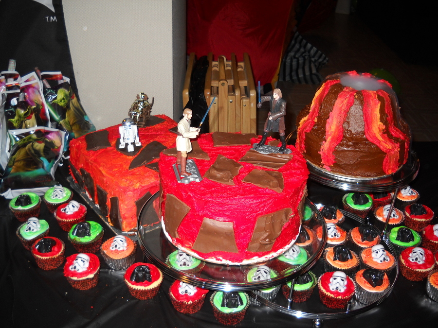 Austins Mustafar Birthday Cake - CakeCentral.com