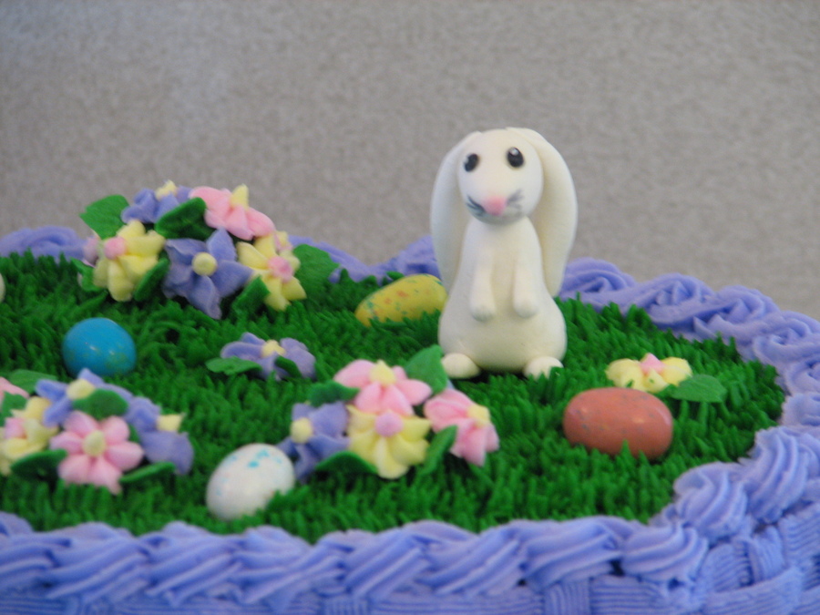 Easter Bunny And Eggs - CakeCentral.com