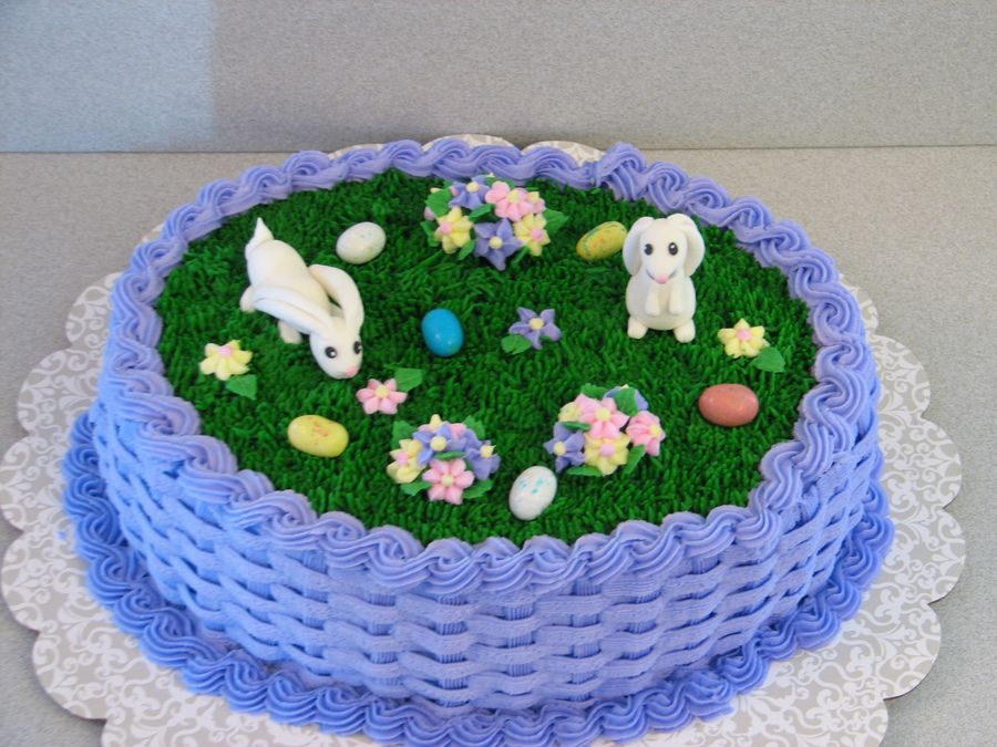 Easter Bunny And Eggs - CakeCentral.com