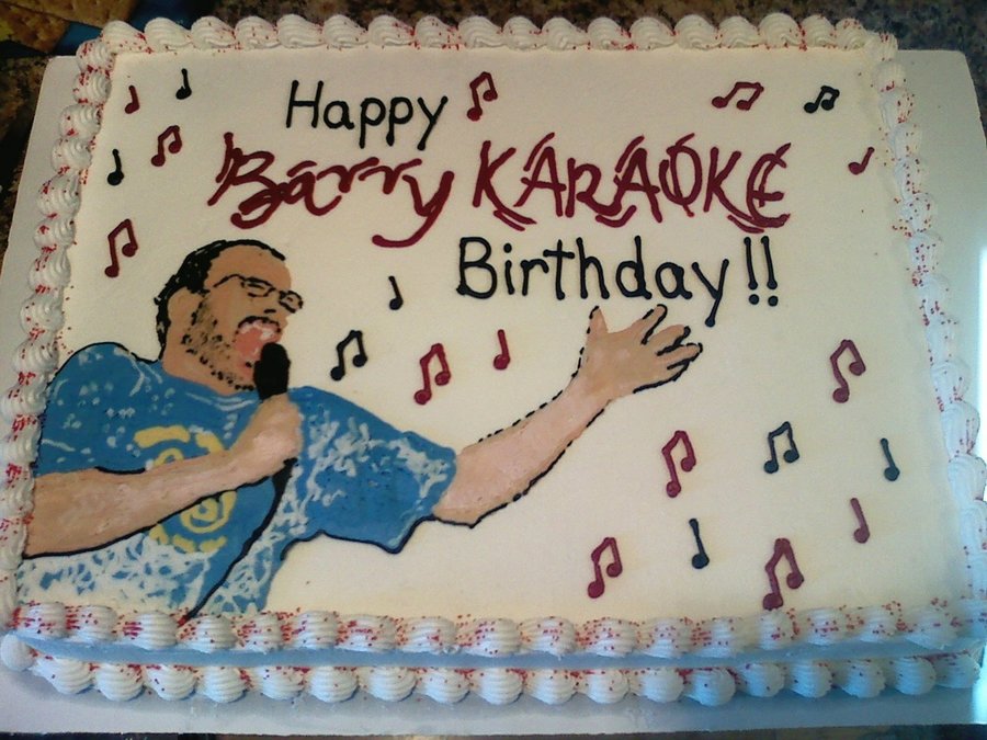 Barry Karaoke - CakeCentral.com