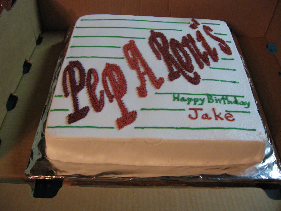 Pizza Box Cake - CakeCentral.com