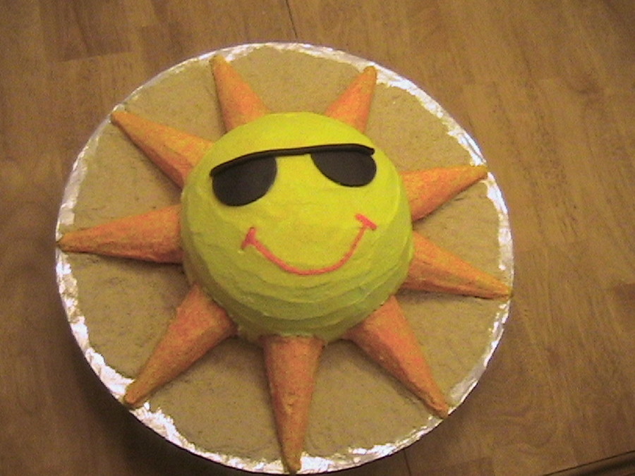 Mr Sun Cake - CakeCentral.com